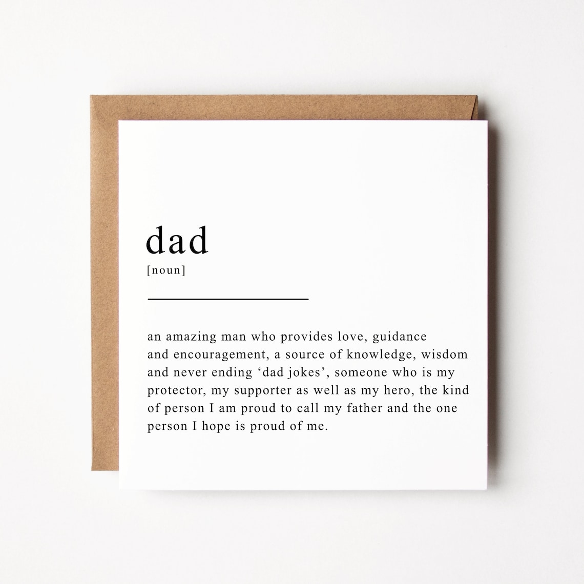 Birthday Card for Dad Dad Definition Birthday Card Card - Etsy UK