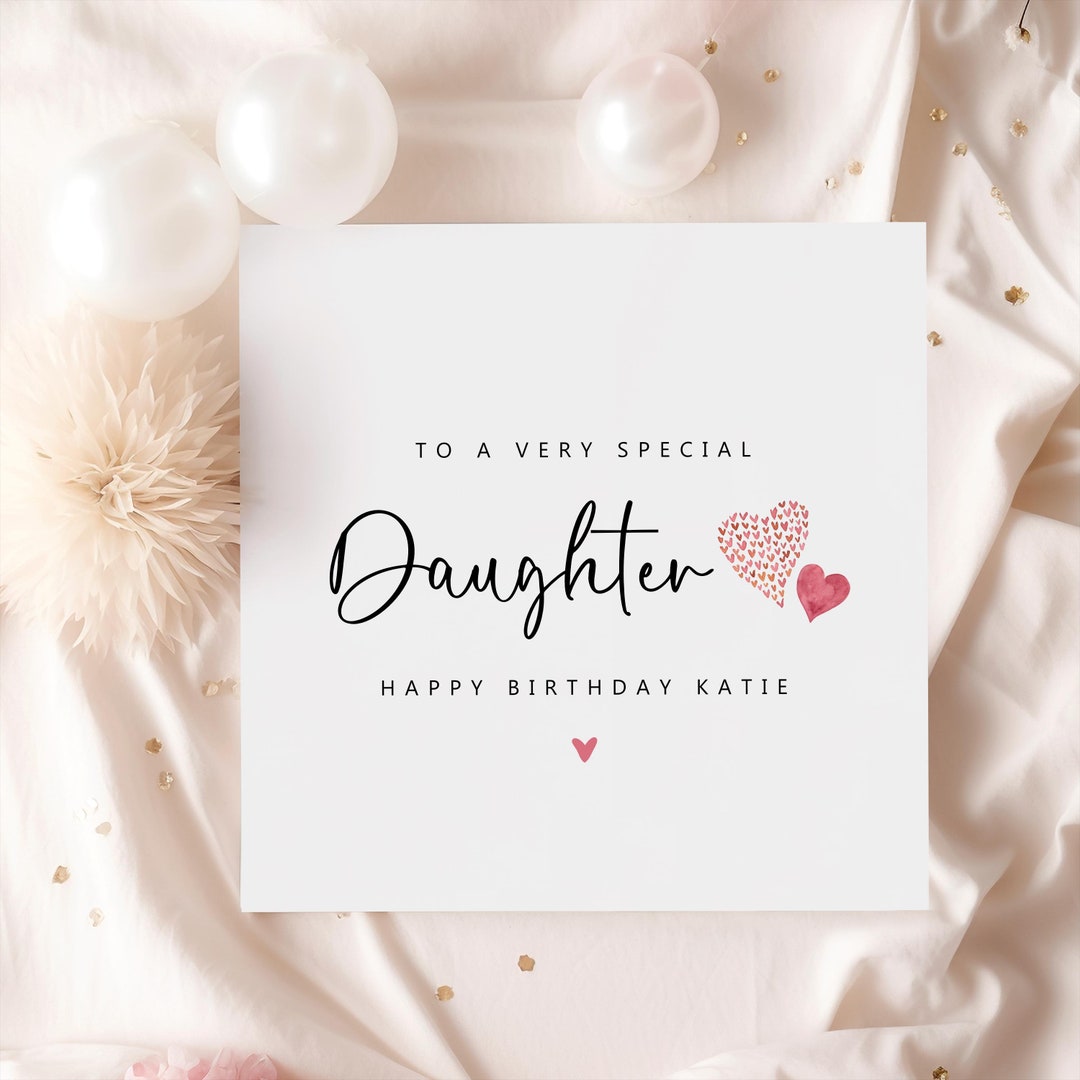 Daughter Birthday Card |happy Birthday to A Special Daughter Card ...