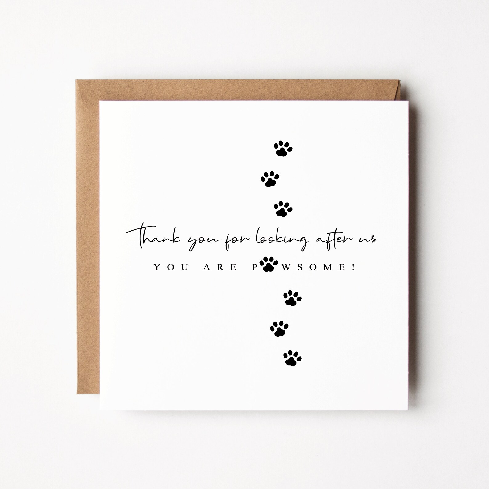 Thank You for Looking After My Dogs Card | Thank You From the Dogs Card ...