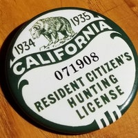 Antique 1938 Pennsylvania Hunting License Metal Plate - Etsy