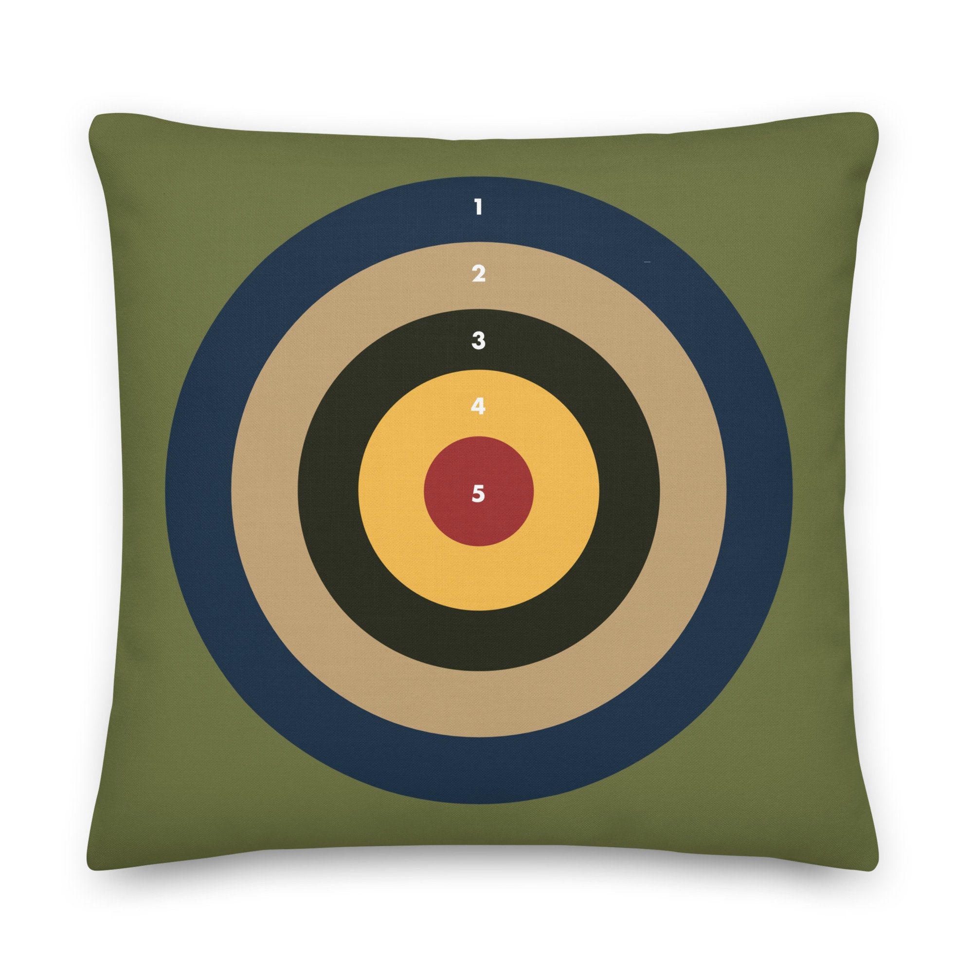 Traditional Archery Bullseye Premium Pillow - Etsy