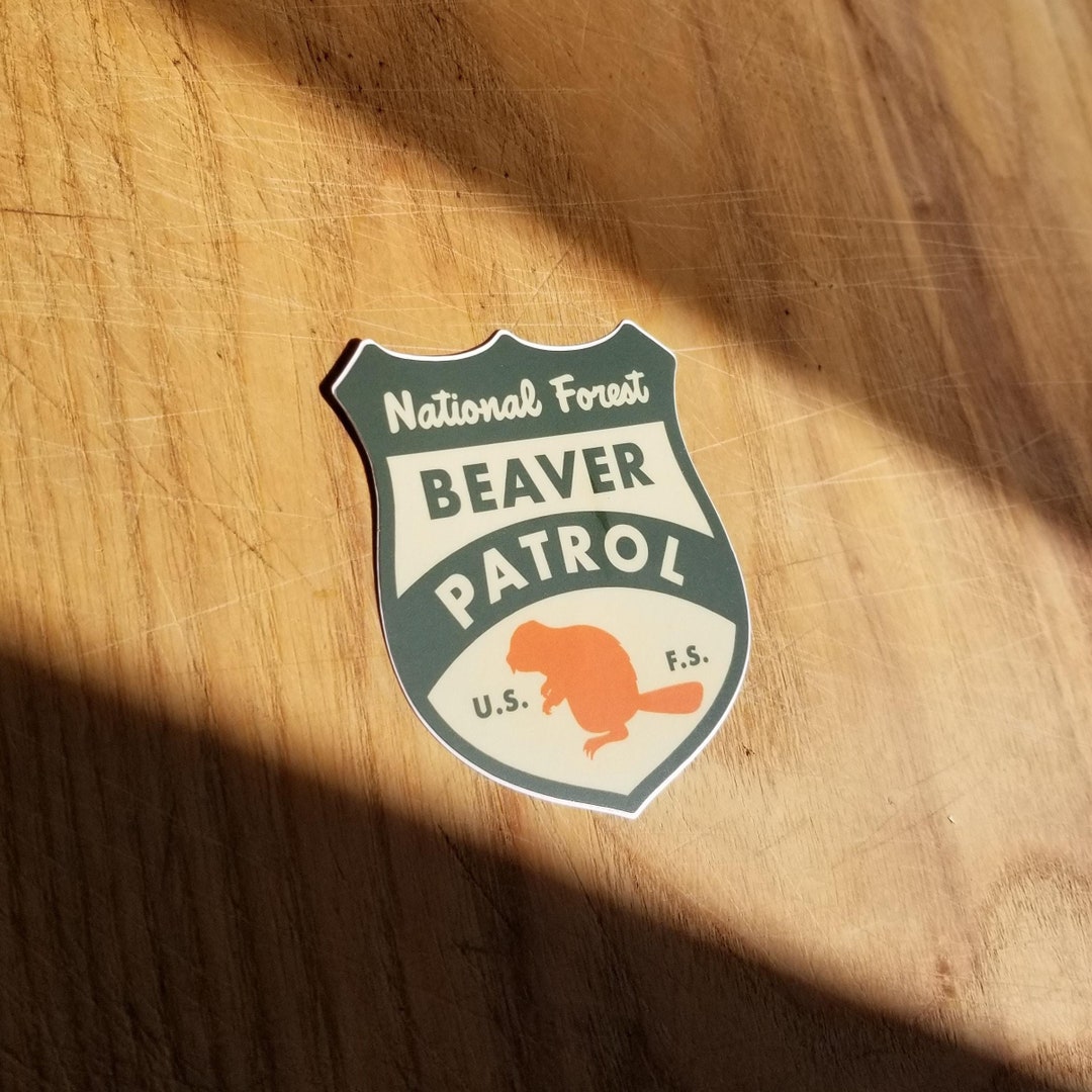 National Forest Beaver Patrol Sticker - Etsy