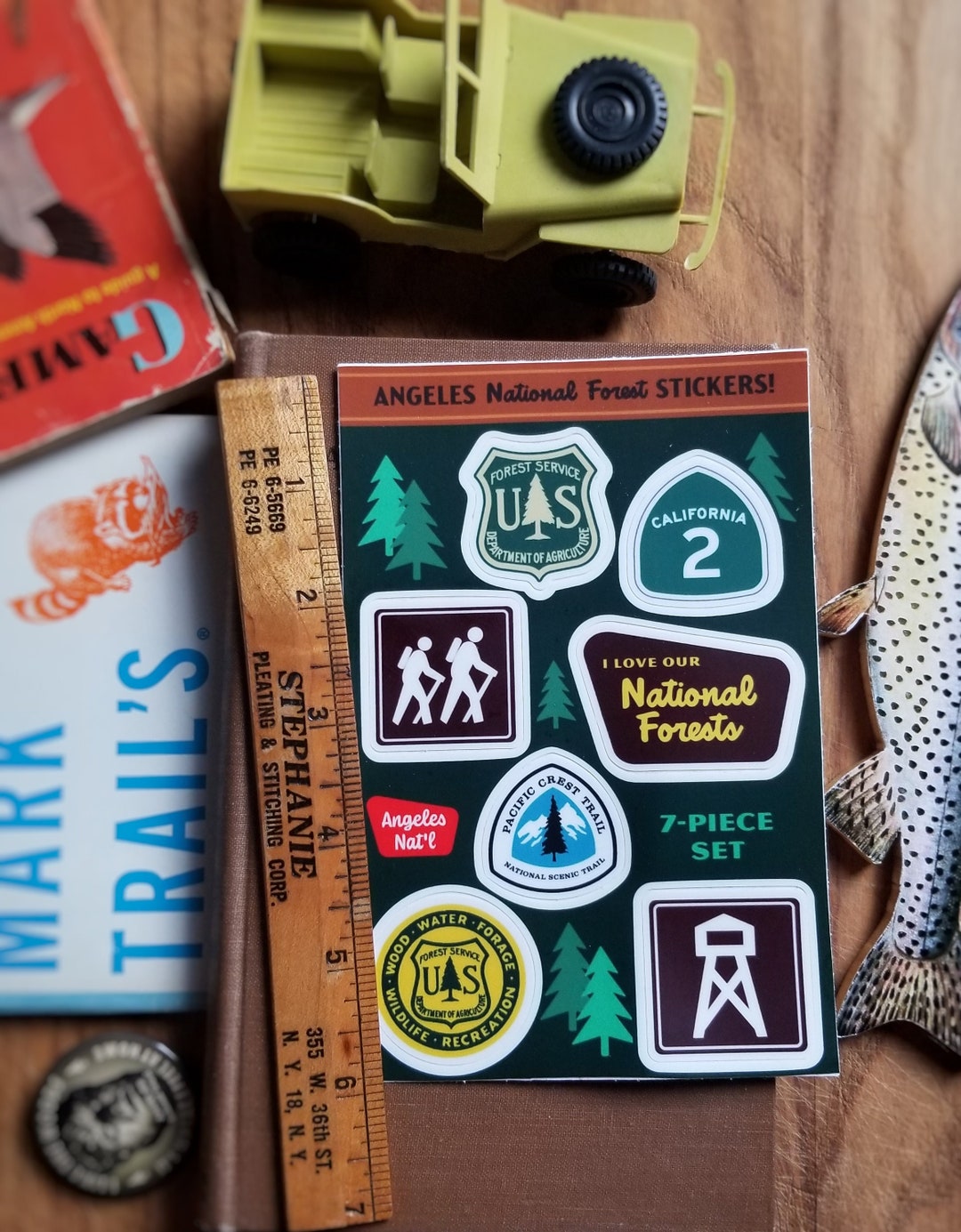 Angeles National Forest Sticker Sheet - Etsy