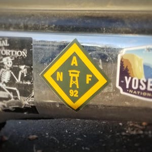 ANF Fire Lookout Diamond Sticker - Etsy