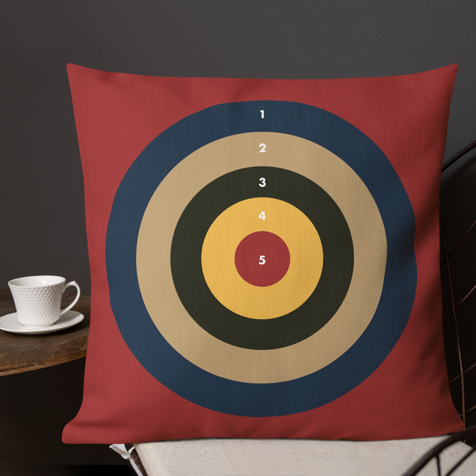 Traditional Archery Bullseye Premium Pillow - Etsy
