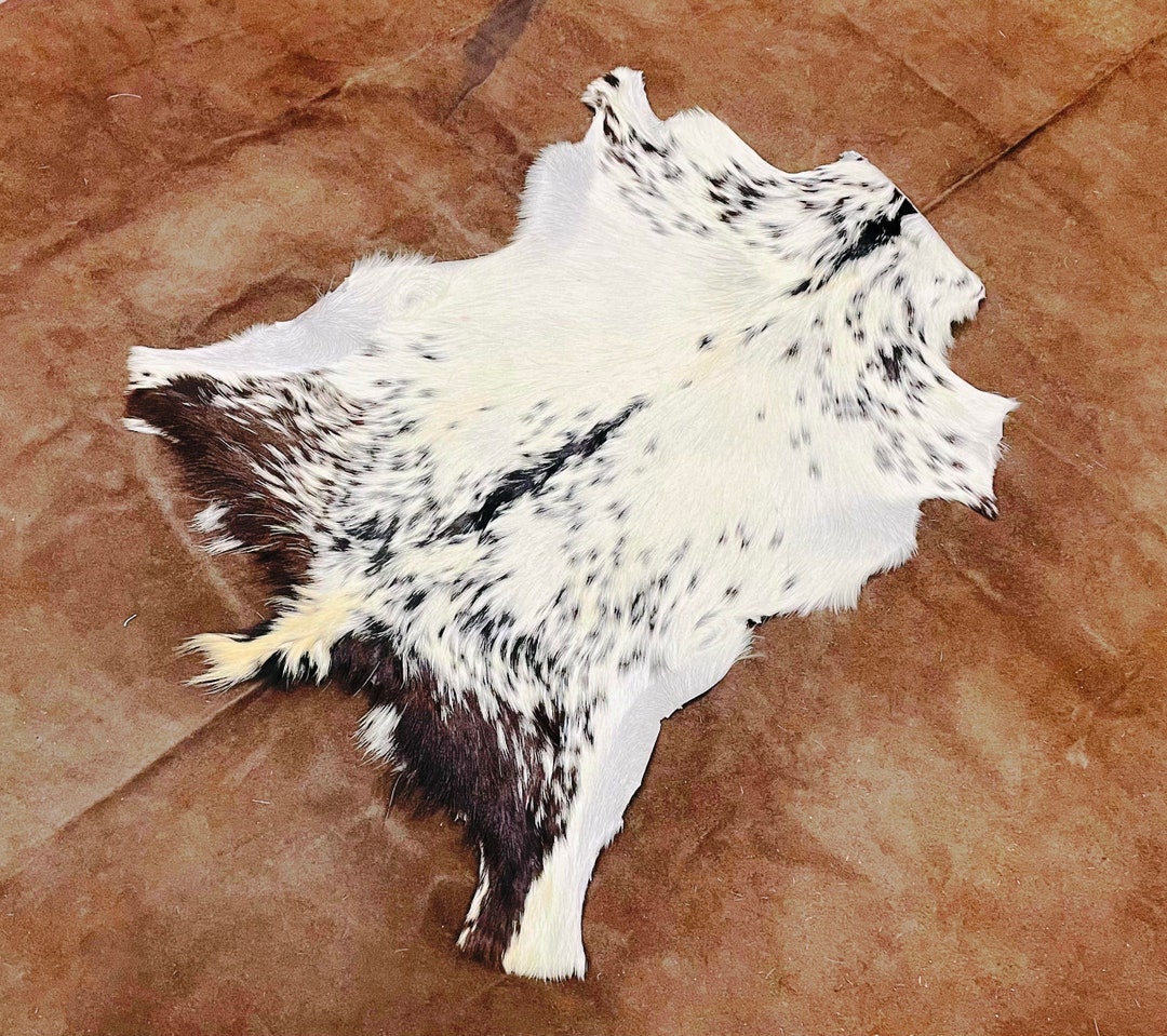 Spotted Goat Skin | Nordic Goat Hide | White and Black | Scandinavian ...