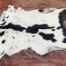 Nordic Goat Hide White and Black Animal Skin Scandinavian Fur Rug Shag ...