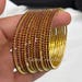 Gold Finish Maroon Bangles/ Cubic Zirconia Bangles Bracelet/indian ...