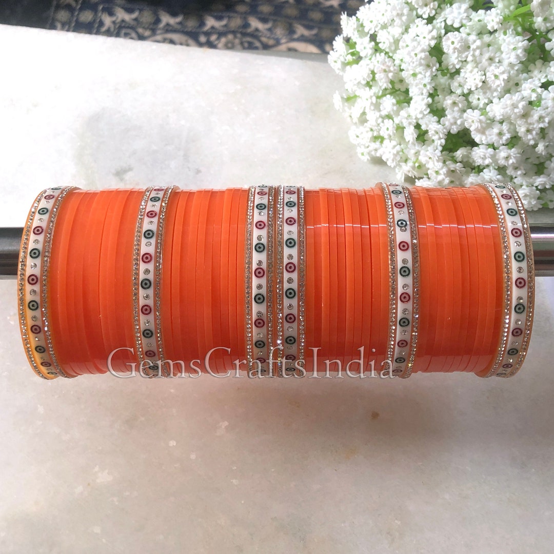 Indian Chura Bangle Set/traditiona Bridal Choora Punjabi Chura/bridal ...