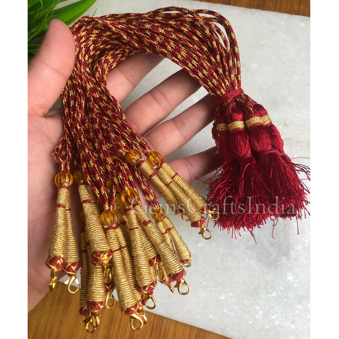 Indian Back Rope Hook Gold Color Dori/ Adjustable Handmade Necklace ...