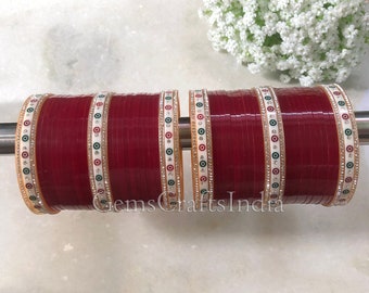 Punjabi Wedding Chooda for Brides Kundan Chooda for Women Punjabi ...