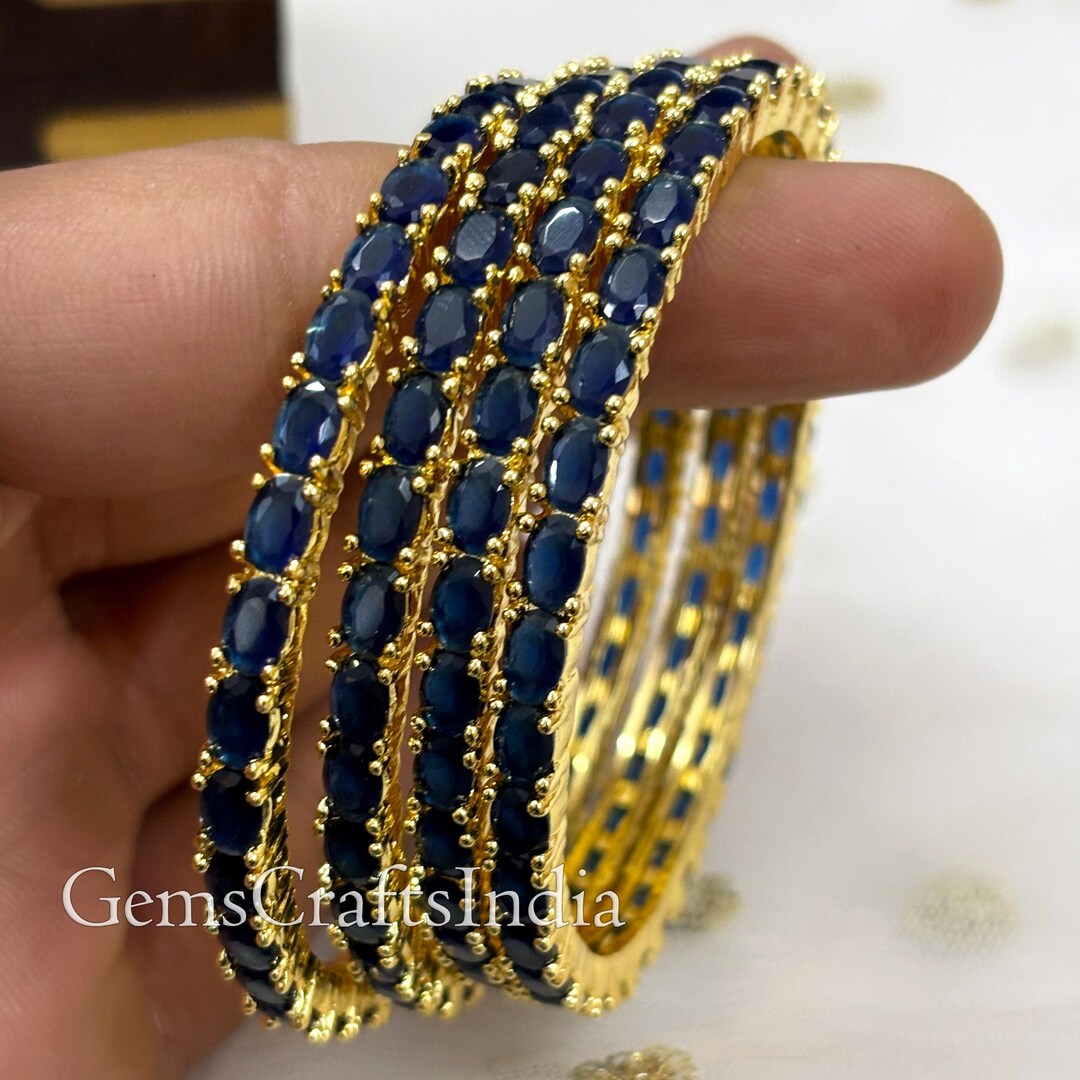 Golden Silver Bangles /indian American Diamond Bangle/cz Bangles/indian ...