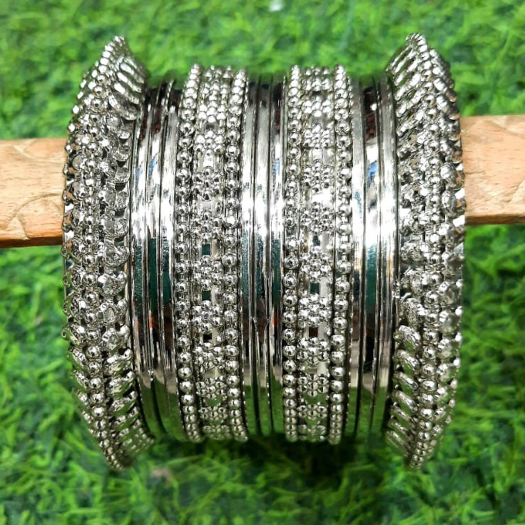 Antique Silver Bangle/bracelet Oxidized German Silver Bangle Set ...