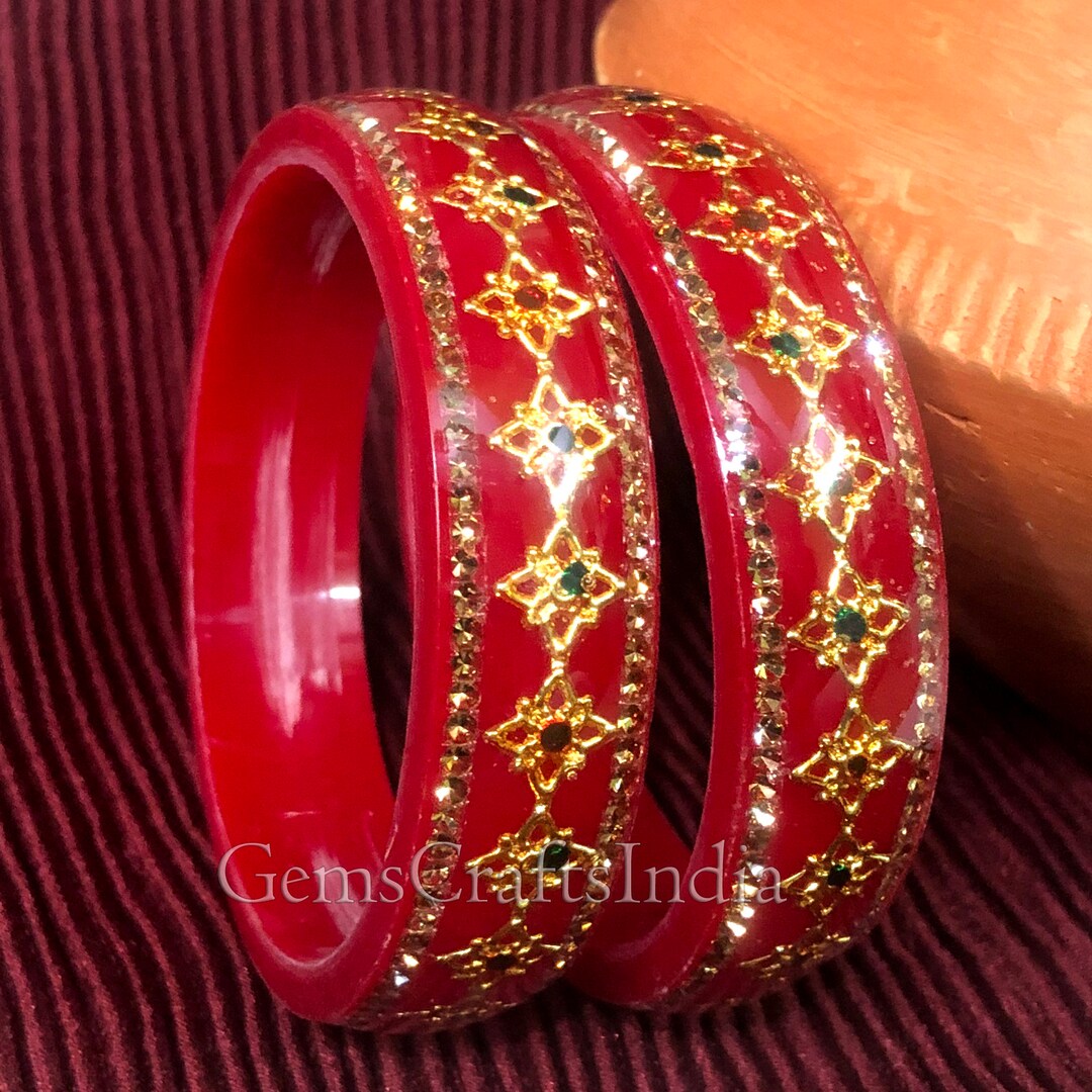 Indian Bollywood Costume Wedding Glass Bangles Bracelet for Gift for ...