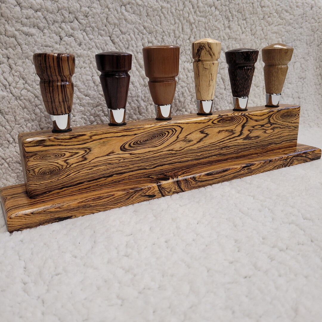 Wine Bottle Stopper Display Stand Made With Exotic Wood - Etsy
