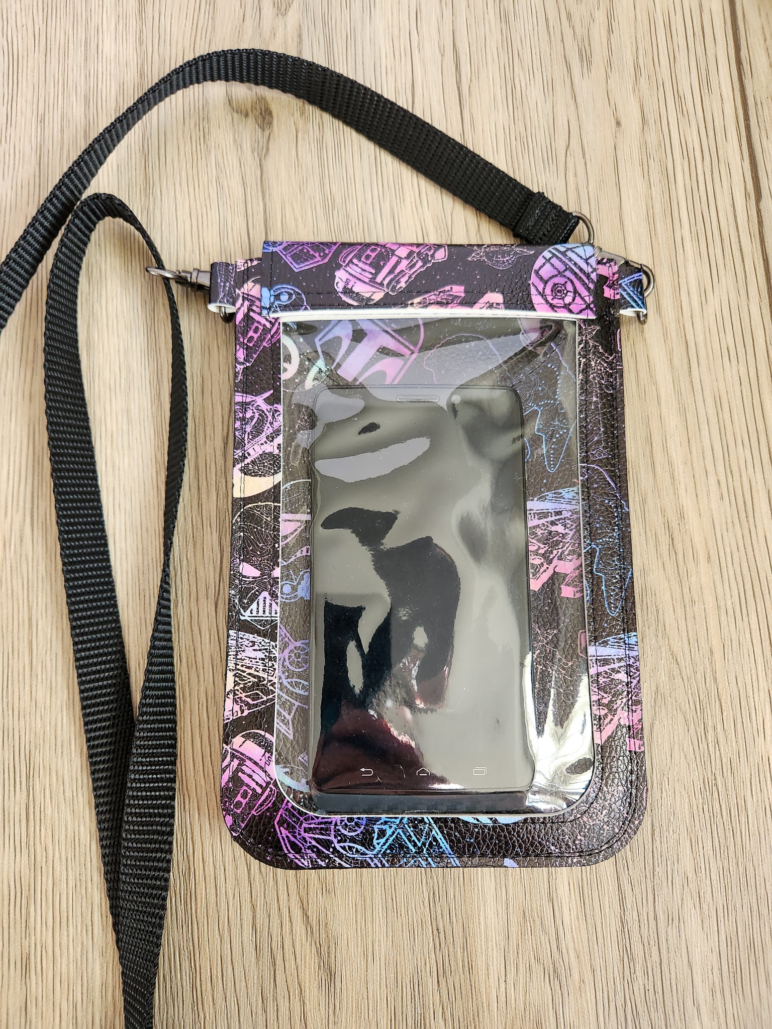 Minimalist Crossbody Phone Pouch in Fun, Character Print - Etsy