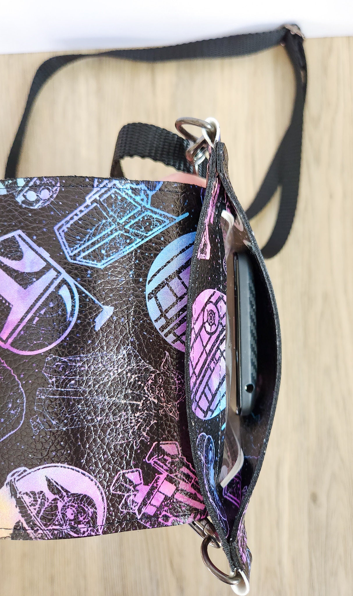 Minimalist Crossbody Phone Pouch in Fun, Character Print - Etsy