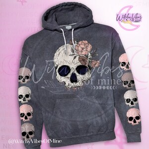 Rose Skull Drip Hoodie Skull Roses Shirt Halloween Shirt Valentines Day ...