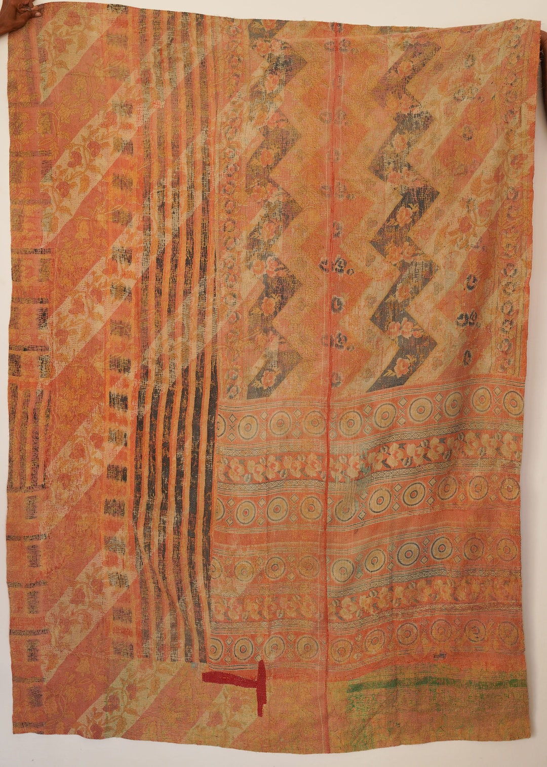 Stunning Indian Kantha QUILT, Premium Quality Superfine Handwork, Made ...