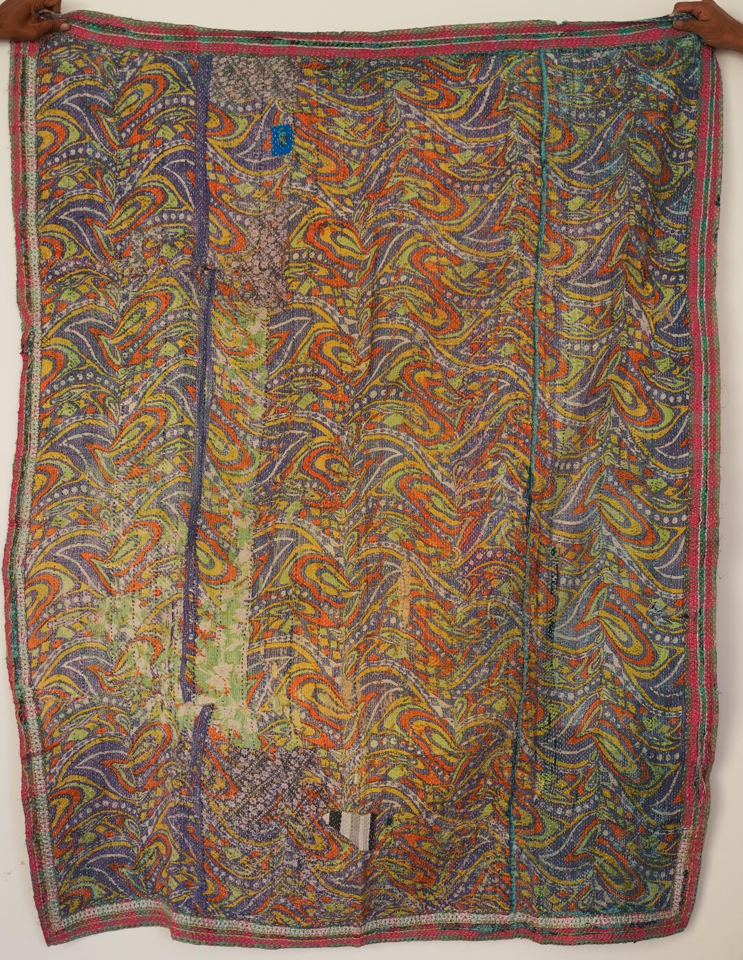 Handmade Indian Kantha QUILT, Premium Quality Superfine Handwork, Made ...