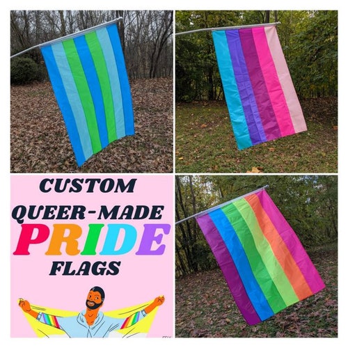 Custom Queer-made Pride Flags Asexual Bisexual Pansexual - Etsy