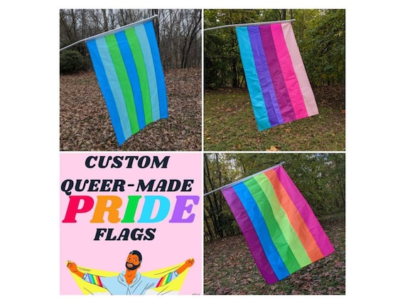 Custom Queer-made Pride Flags Asexual Bisexual Pansexual - Etsy