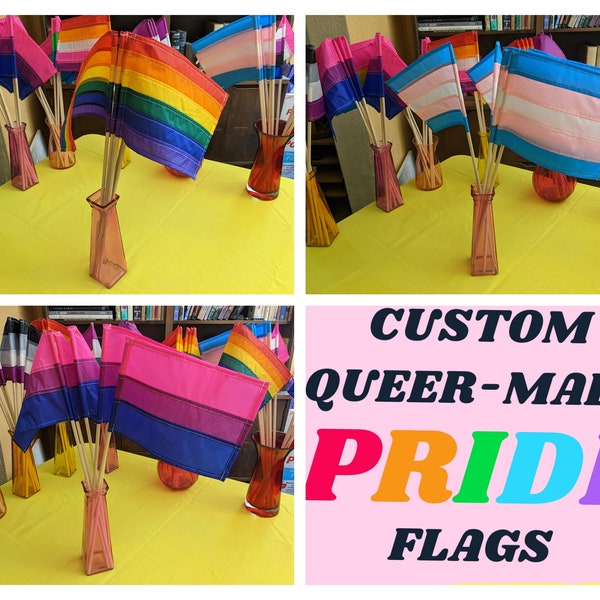 Hand Held Custom Flag - Etsy