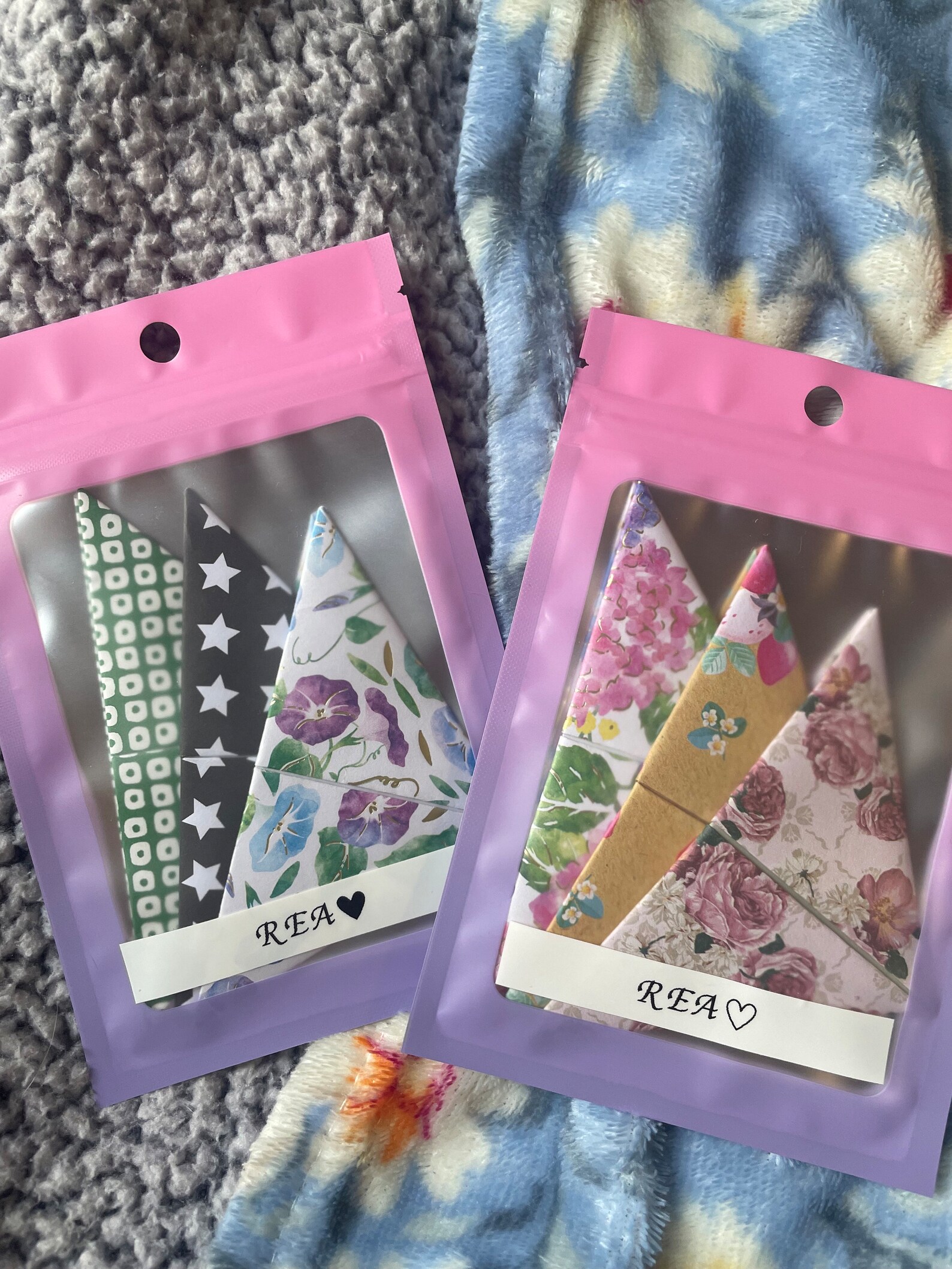 100 Origami Patterned Bookmarks Grab Bag Japanese Crafts Booklovers - Etsy