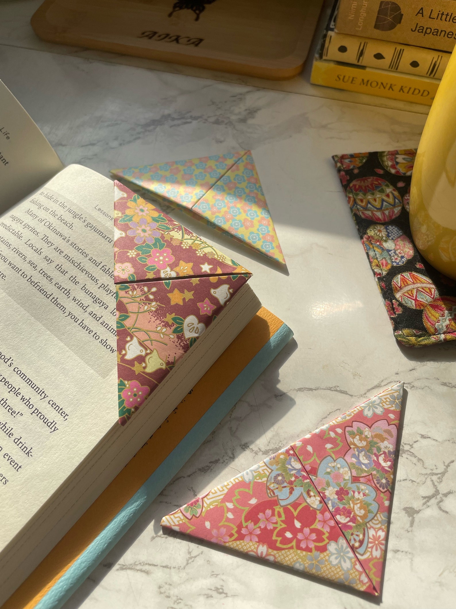 100 Origami Patterned Bookmarks Grab Bag Japanese Crafts Booklovers - Etsy
