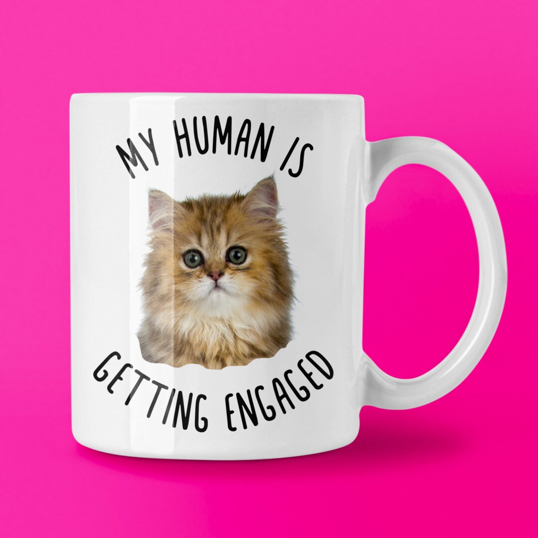 Engagement Gift From Cat, Engagement Gift From Pet, Pet Engagement Mug ...