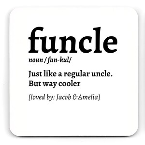 Funcle Definition Mug Uncle Gift Personalised Birthday Present for ...