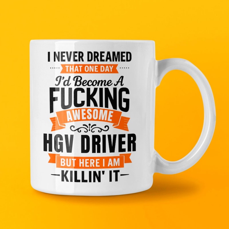 Trucker Driver Coffee Cups - Etsy UK