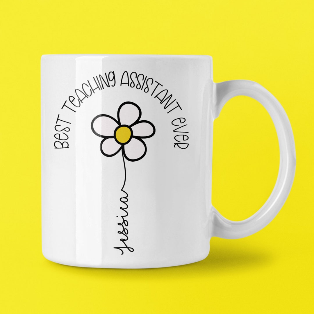 Personalized Floral Teaching Assistant Mug, TA Gift - Etsy UK