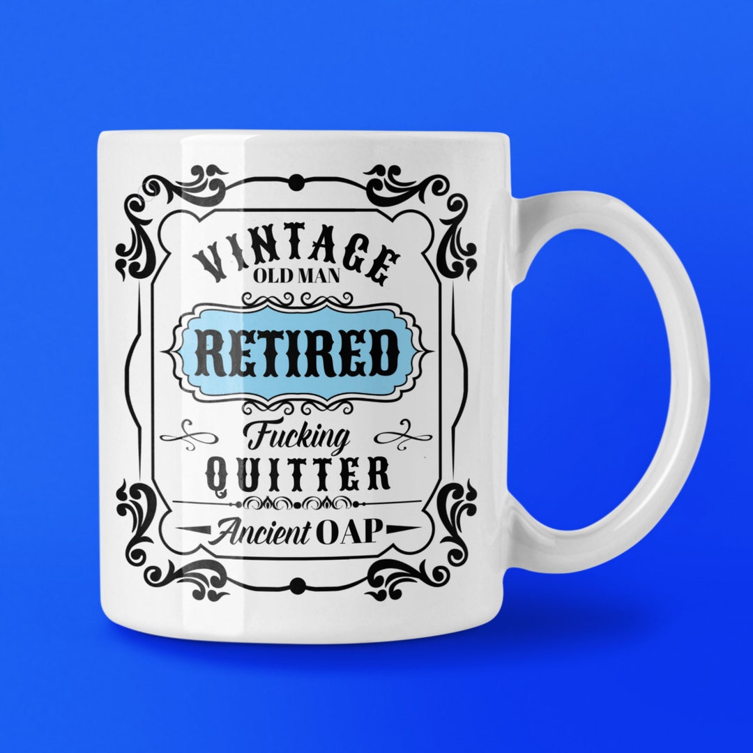 Mens Retirement Mug, Retirement Gift for Men, Funny Gift for Retired ...