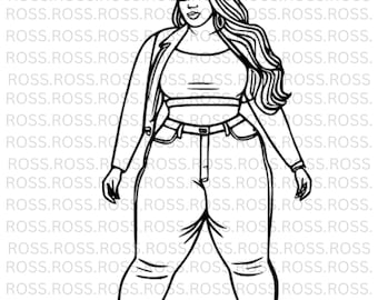 Sip and Paint DIY Canvas Template Printable Outline - Etsy