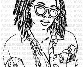 Sip and Paint DIY Canvas Template Printable Outline - Etsy