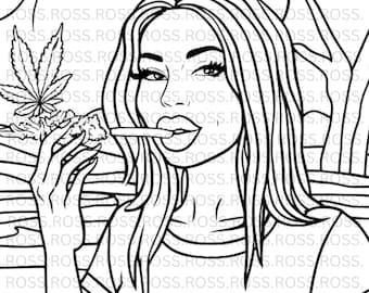 Sip and Paint DIY Canvas Template Printable Outline - Etsy