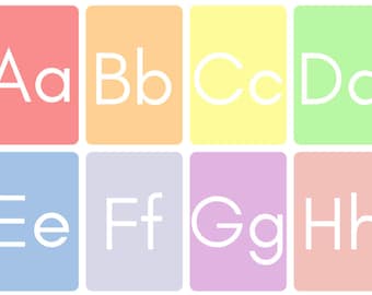 Alphabet & Number Printable Flashcards - Etsy