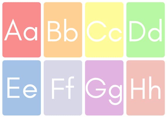 Alphabet and Number Flashcards Toddler Flashcards ABC - Etsy