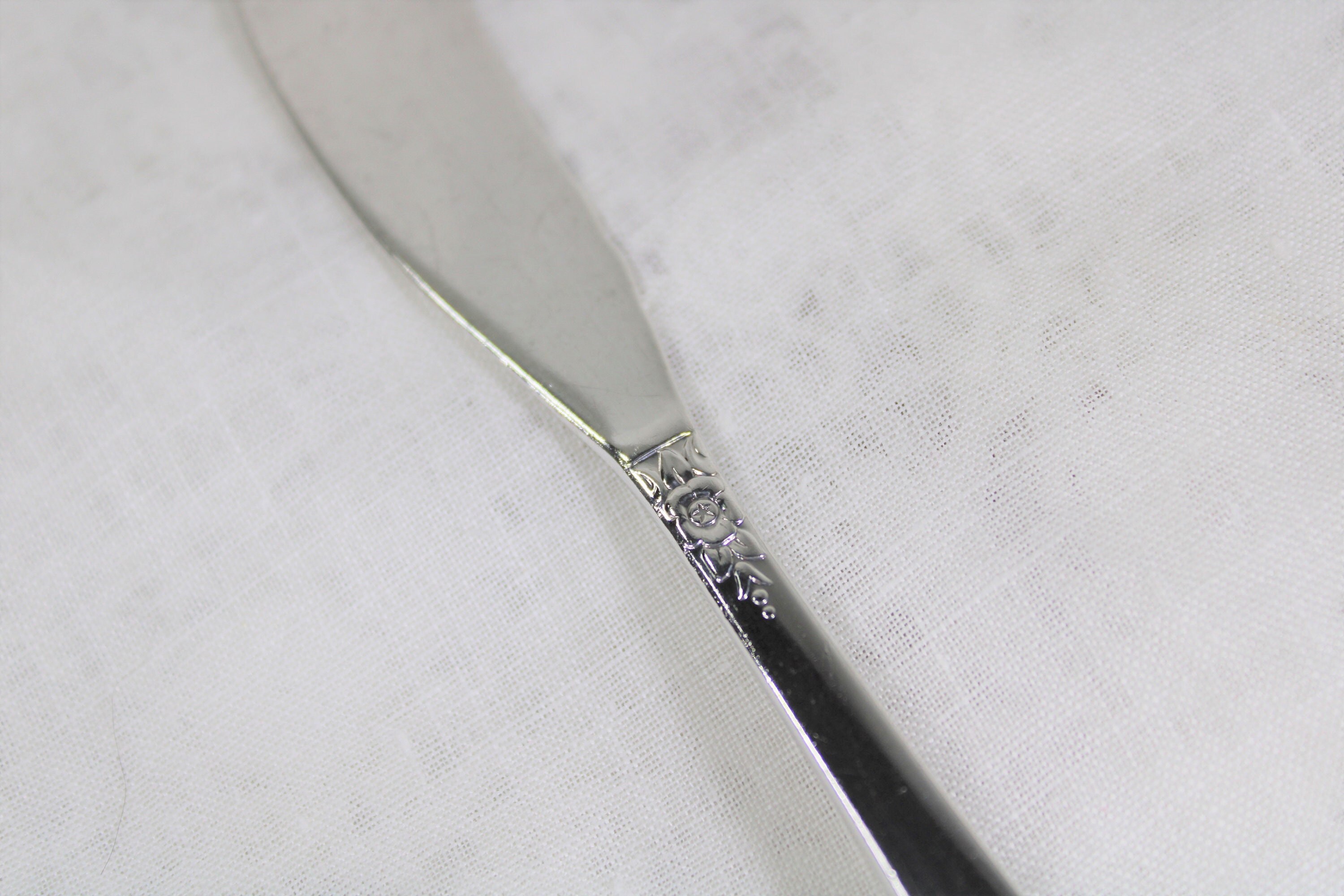 Oneida Prestige Silver Plate Flat Butter Spreader | "distinction" Pattern - Etsy