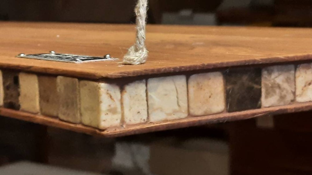 Floating Shelf, Wild Oak With Sandstone. 70 X 20 Cm. Special Price. - Etsy