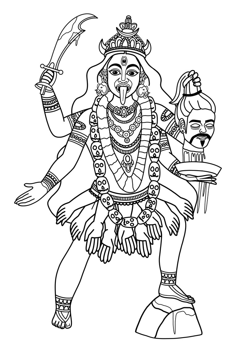Indian Cultural Art Digital Coloring Pages Printable - Etsy