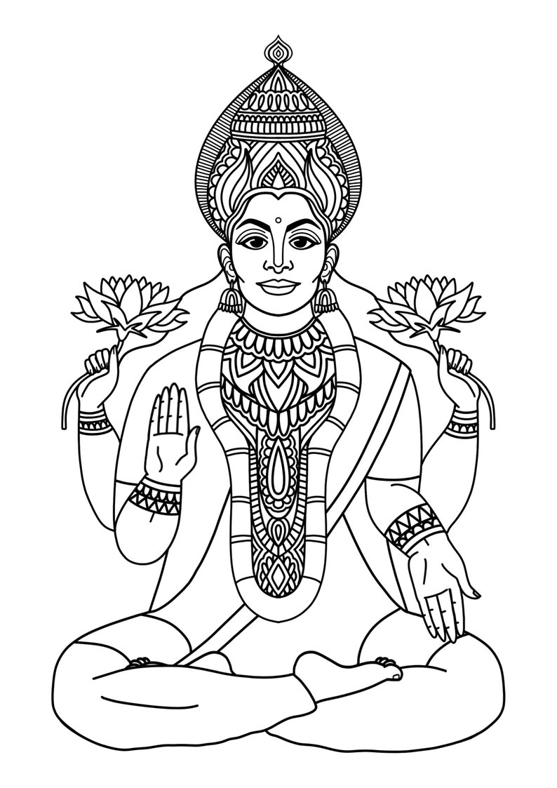 Indian Cultural Art Digital Coloring Pages Printable - Etsy