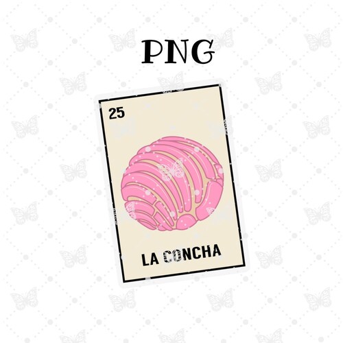 La Concha San Valentin Valentines PNG File Loteria Card - Etsy