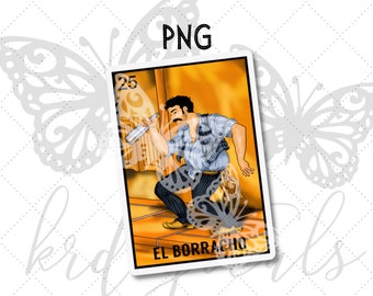 Loteria El Borracho | Etsy