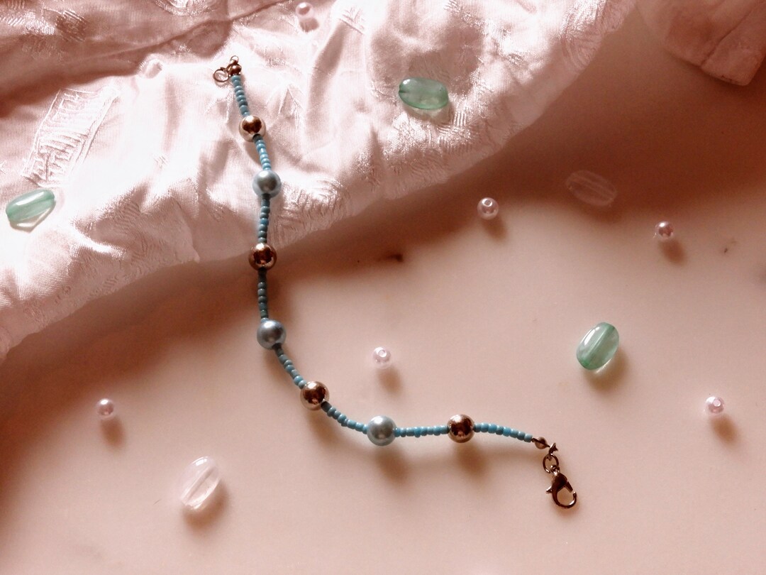 The Sky Blue Bracelet, Braccialetto Azzurro, Blue Bracelet, Gift for ...