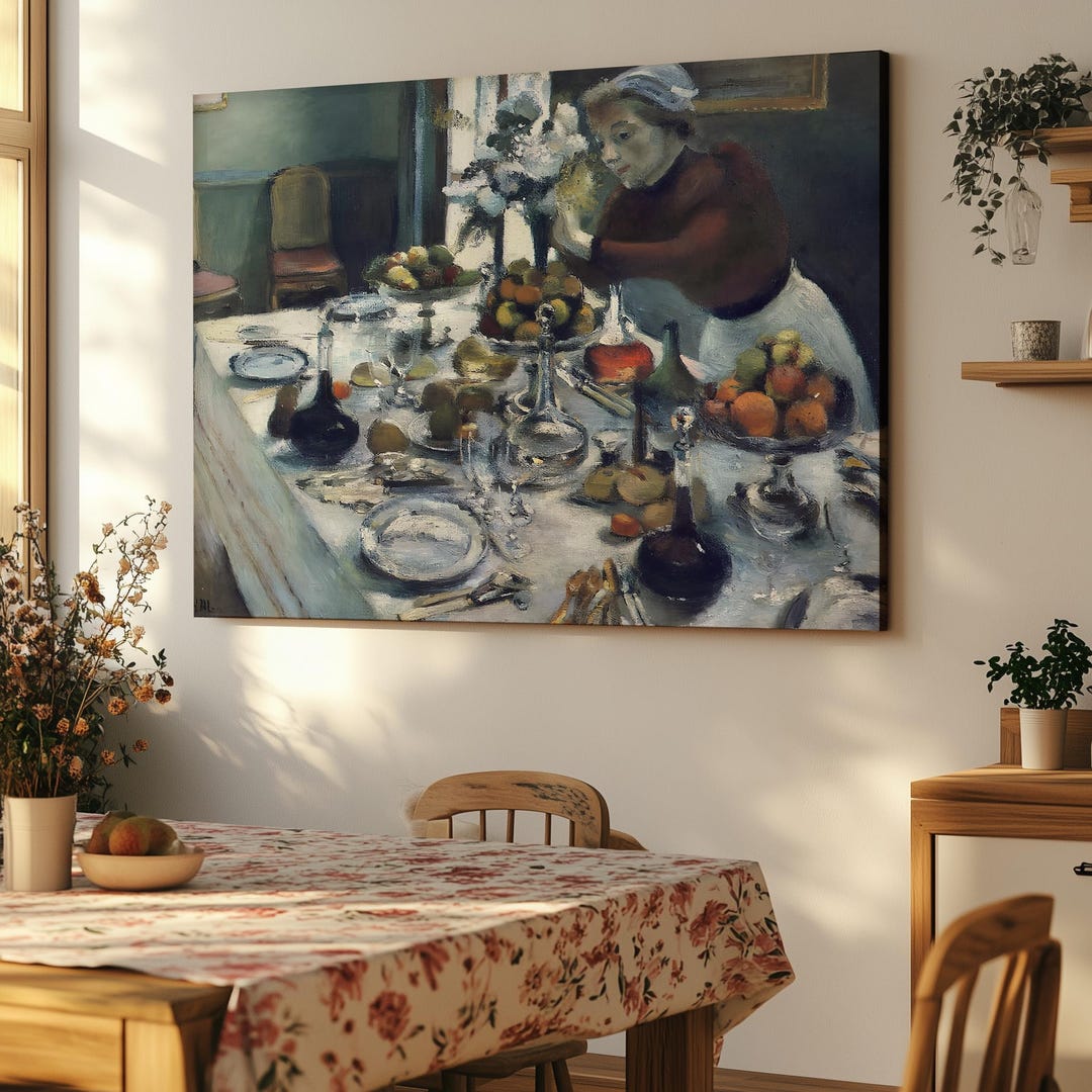 Henri Matisse "the Dinner Table" Canvas Print: Modern Abstract Art - Etsy