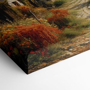 A Village in Turkey Art Print | Canvas Wall Hanging Picture | Colourful ...