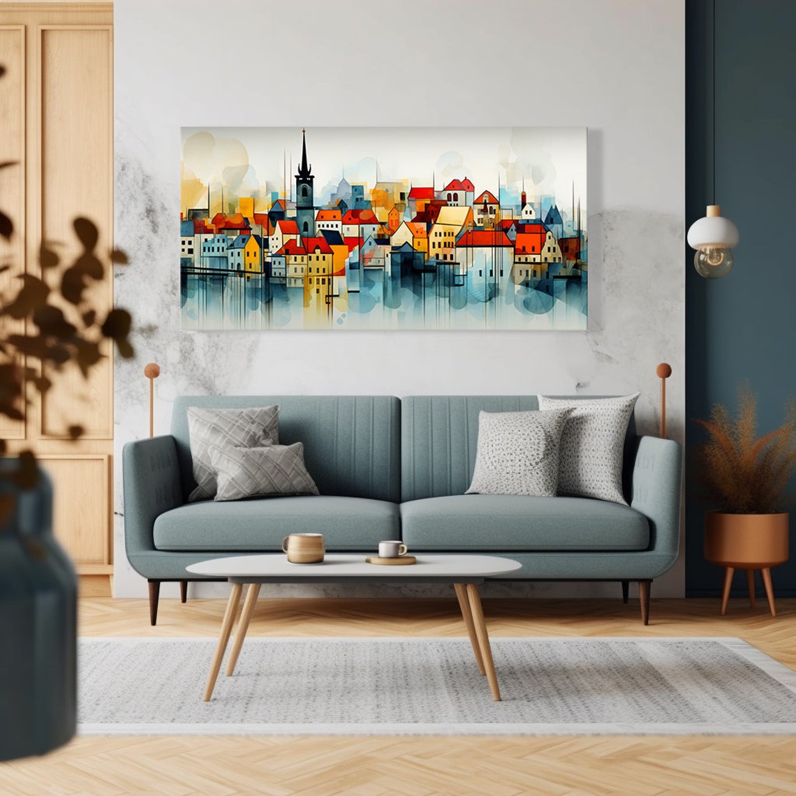 Bratislava Capital of Slovakia Canvas Print Wall Art, Modern Design ...