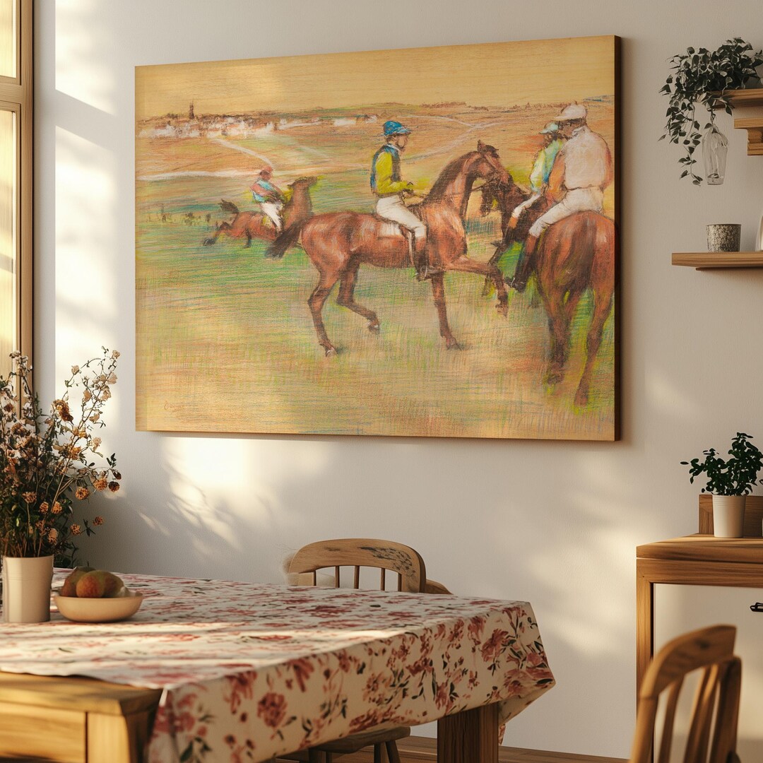 Edgar Degas 'race Horses' Canvas Print: Vintage Style Fine Art ...
